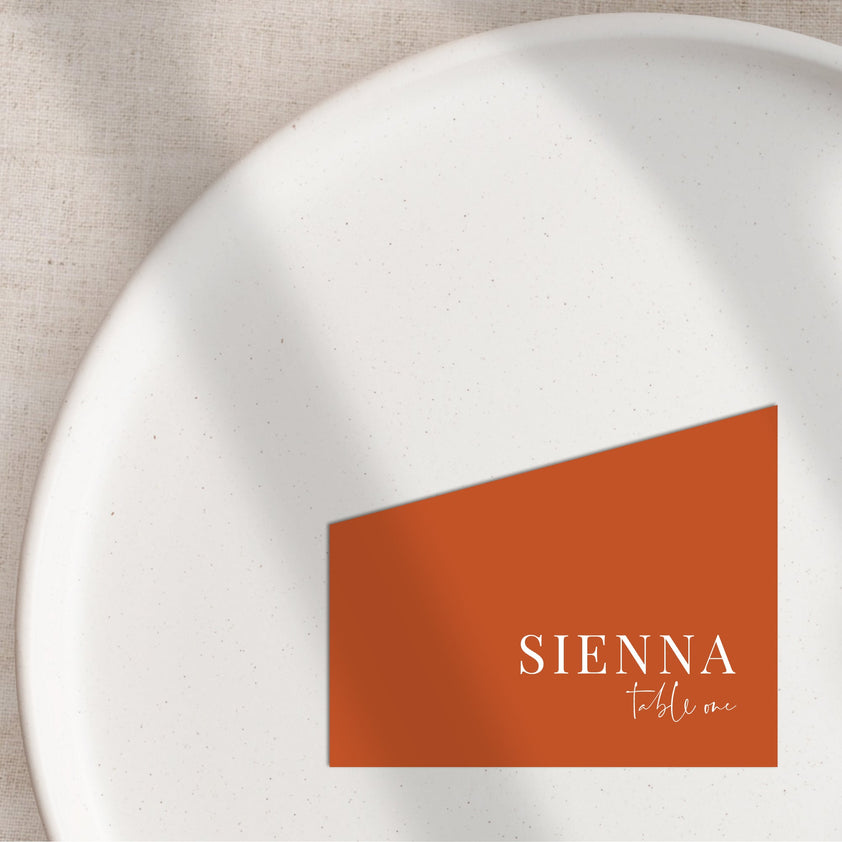 Sienna flat place cards – NIVI Design