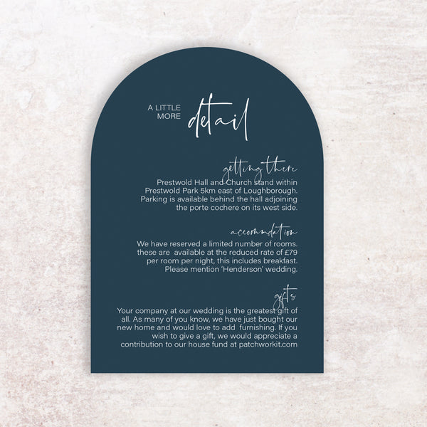 Alisha Information card – NIVI Design