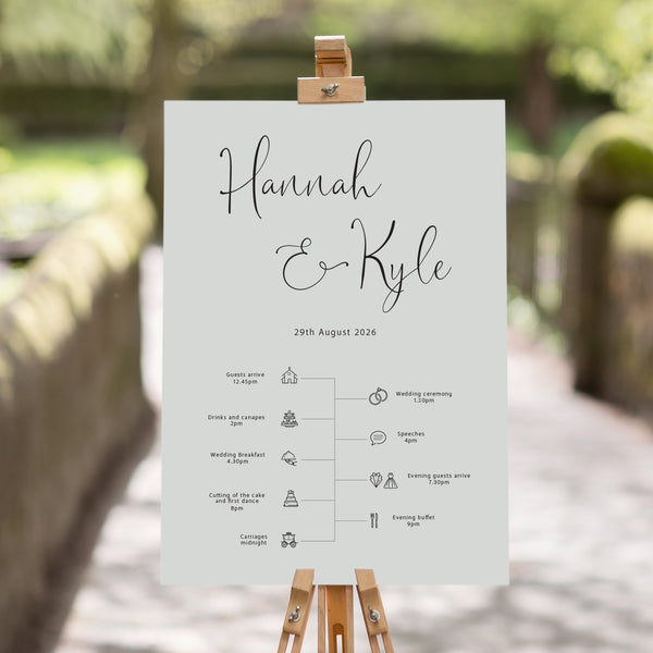 Hannah timeline sign – NIVI Design