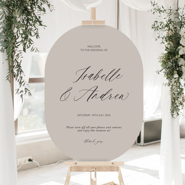 Isabelle no camera welcome sign – NIVI Design