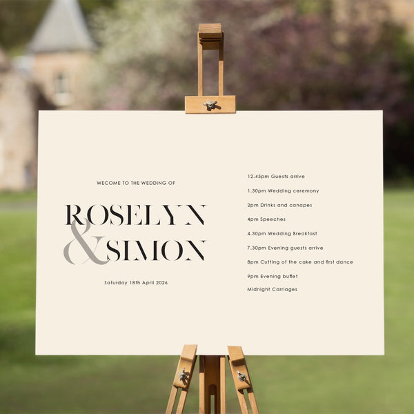 Roselyn timeline sign – NIVI Design