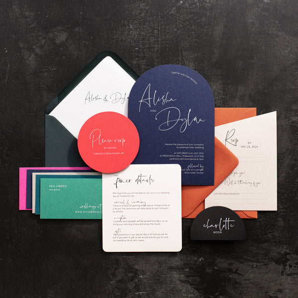 Modern Wedding Invitation Sample Pack – NIVI Design