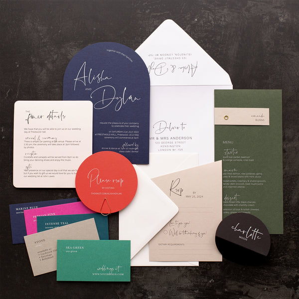 Modern Wedding Invitation Sample Pack – NIVI Design